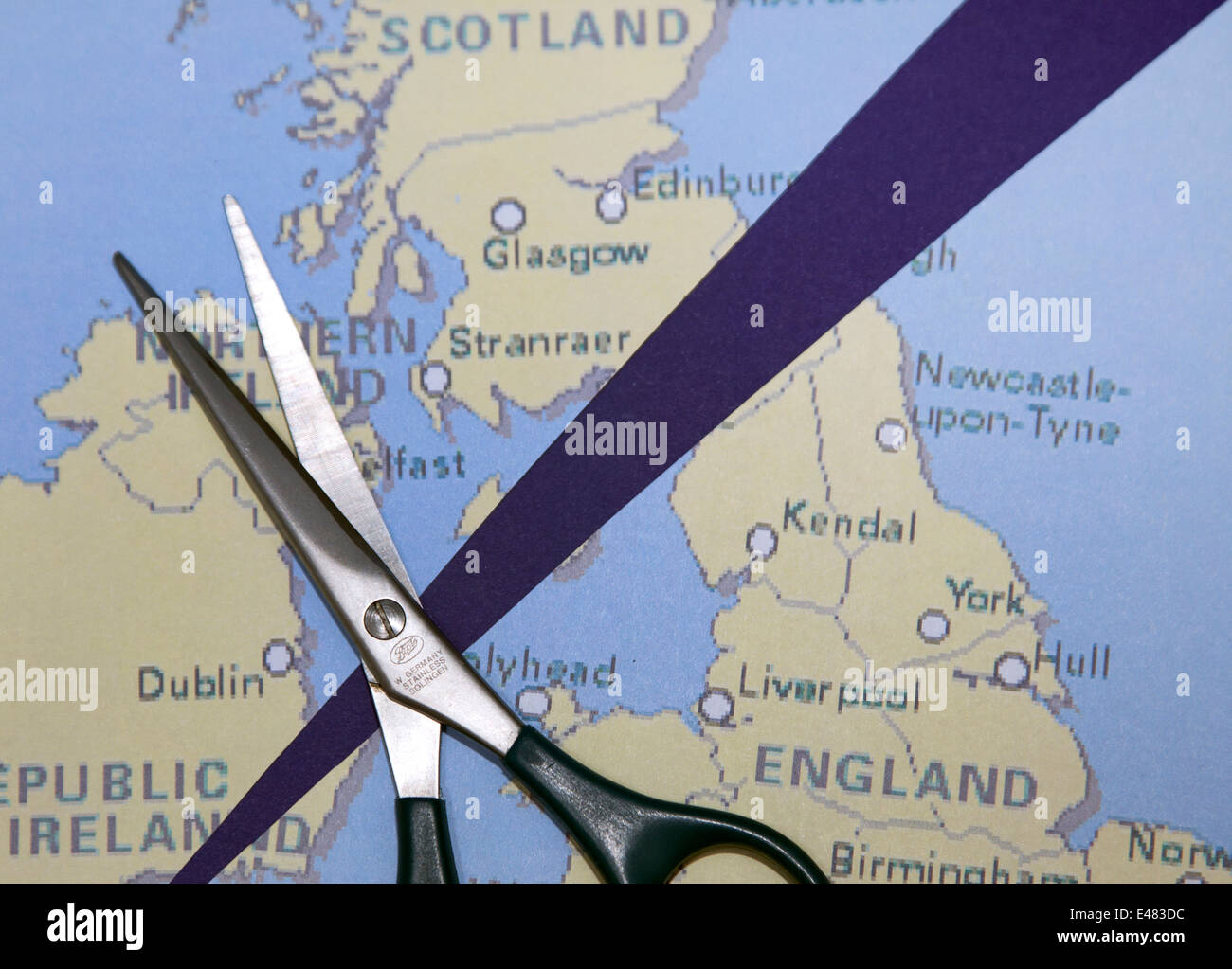 Scottish independence map hi-res stock photography and images - Alamy