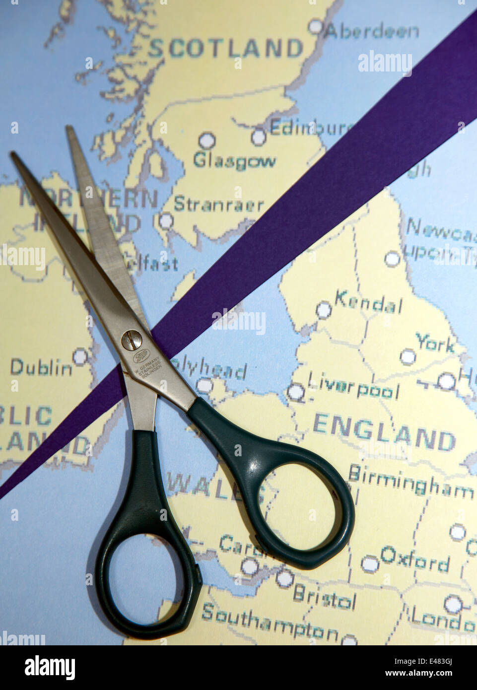 Scottish independence map hi-res stock photography and images - Alamy