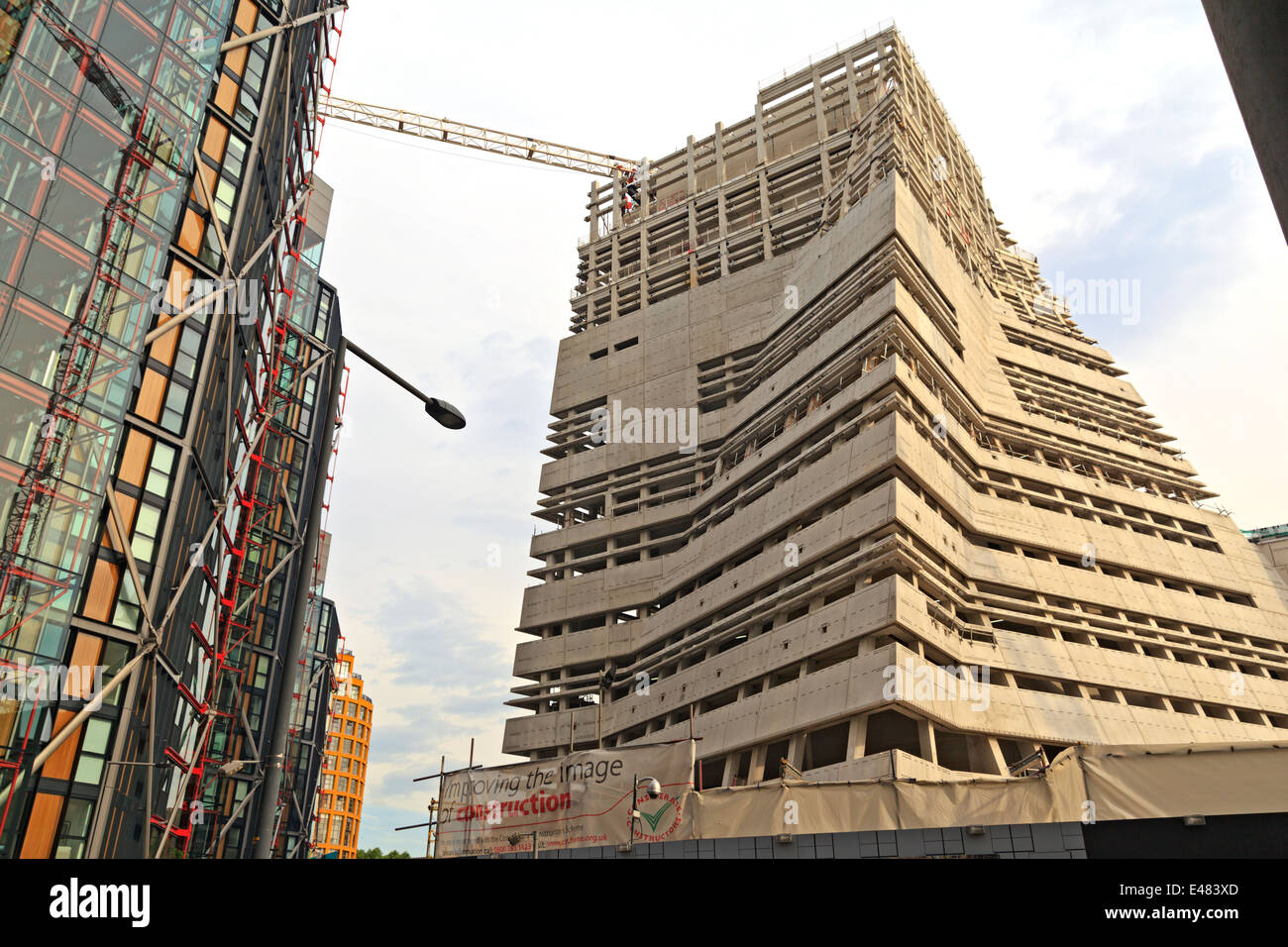 Tate Modern Extension Under Construction on the South Bank London Stock ...