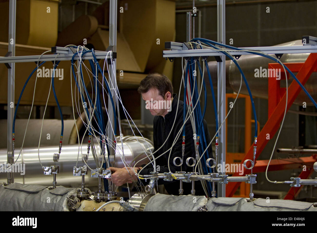 Aircraft engine test stand TU Berlin Stock Photo - Alamy