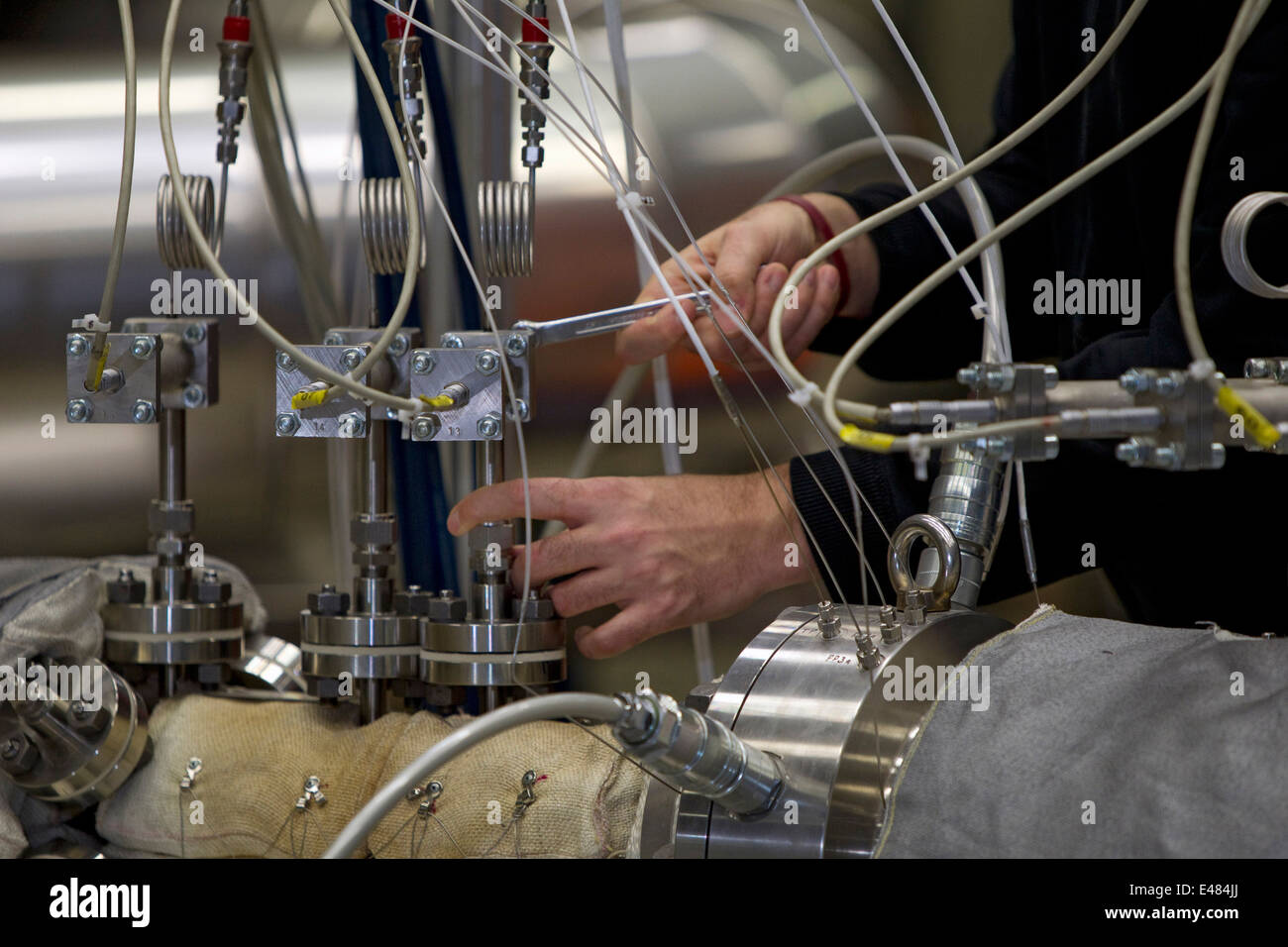 Aircraft engine test stand TU Berlin Stock Photo - Alamy