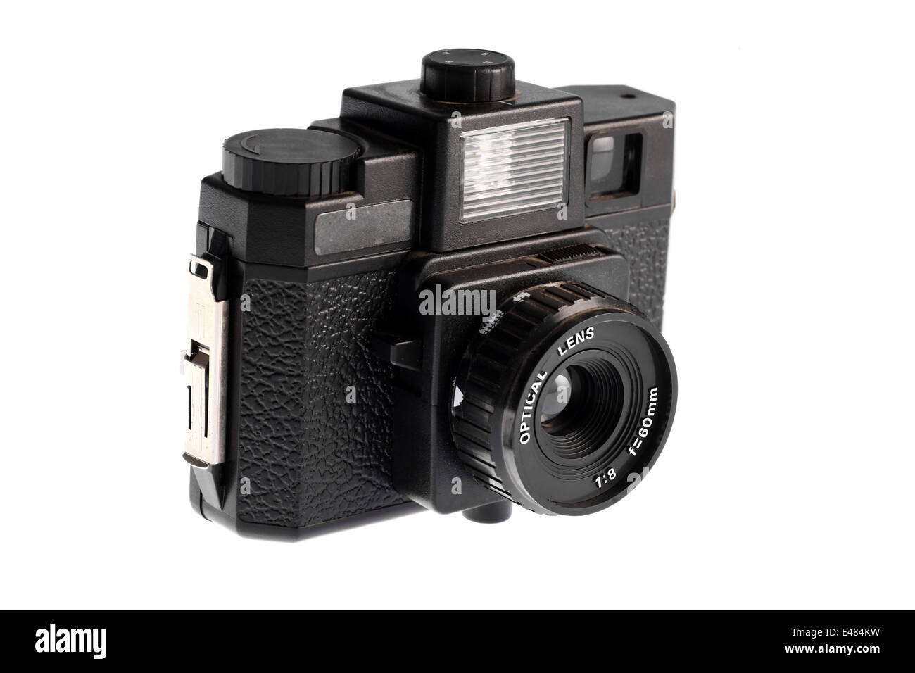 An old film plastic camera isolated on white Stock Photo - Alamy