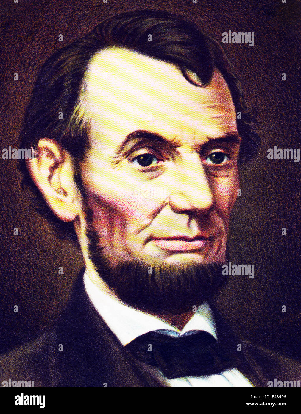 Vintage portrait of Abraham Lincoln Stock Photo - Alamy