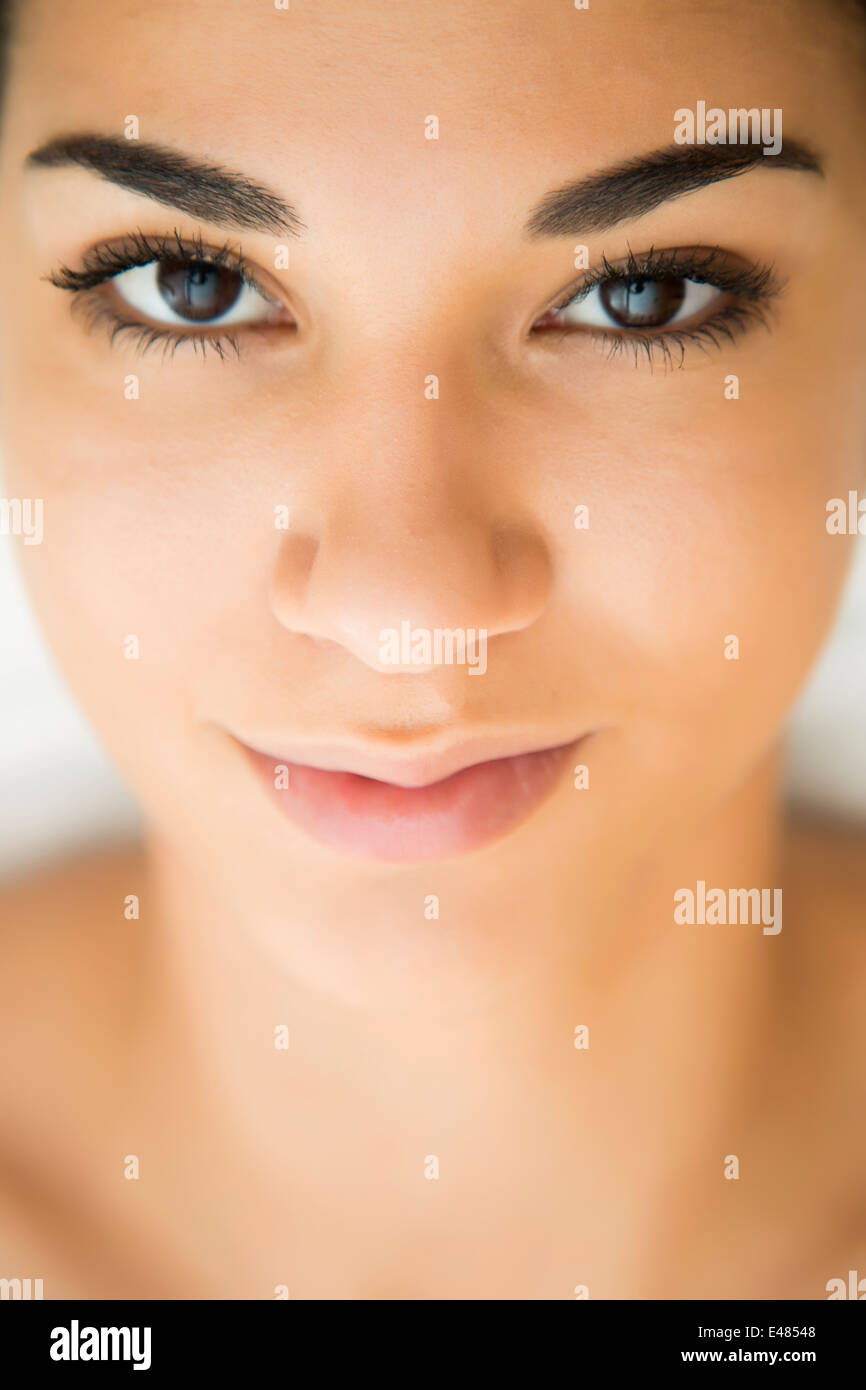 Portrait of the pretty young woman Stock Photo - Alamy