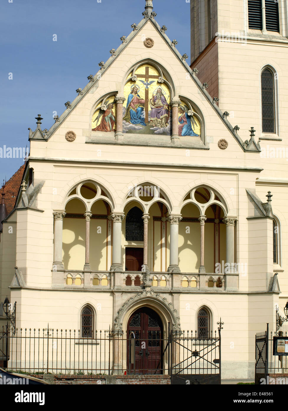 the curch facade Stock Photo - Alamy