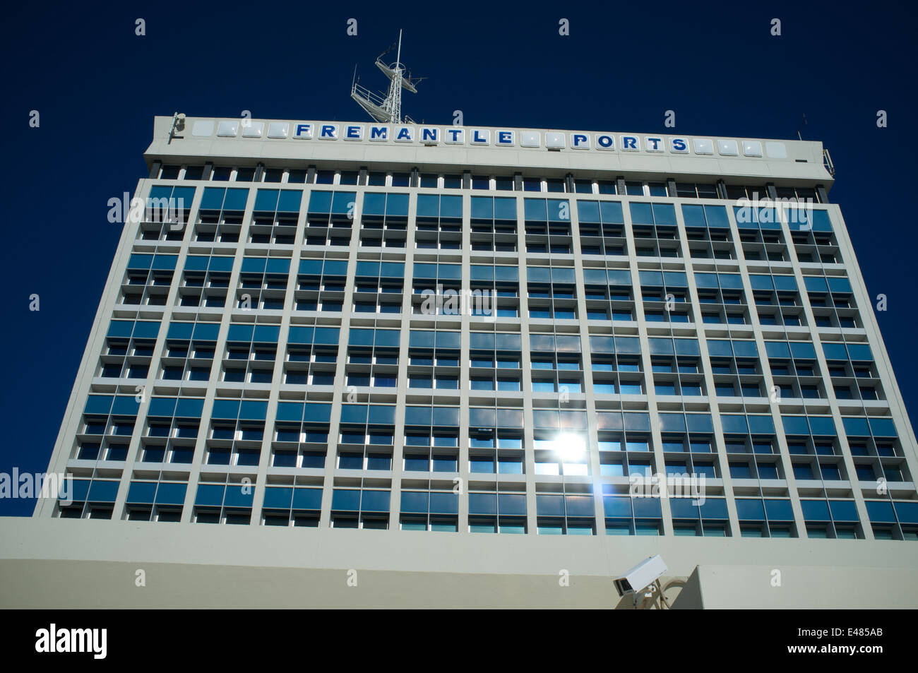 Fremantle Port Authority Building, Western Australia. The sun shining ...