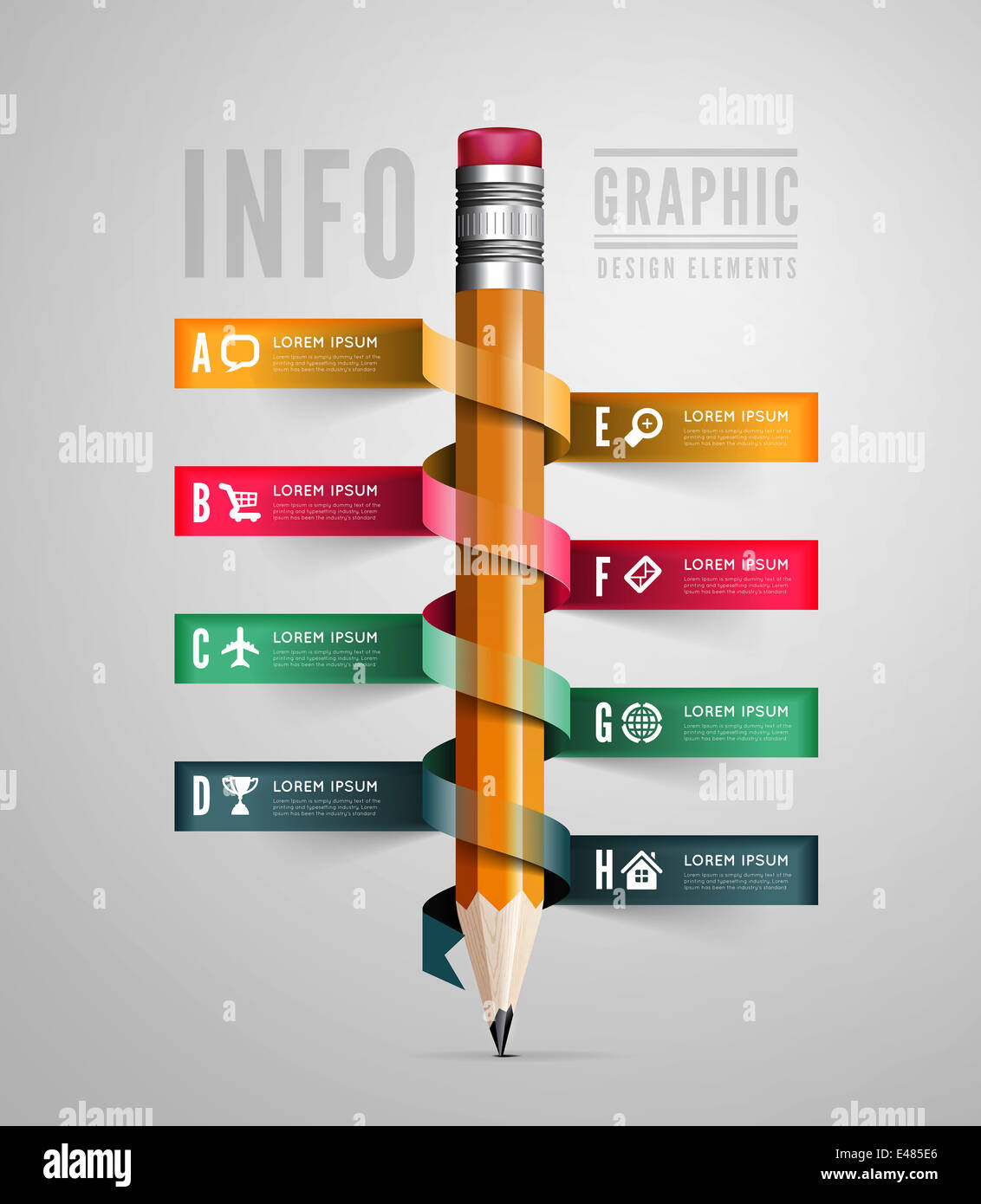 Web layout with pencil hi-res stock photography and images - Alamy