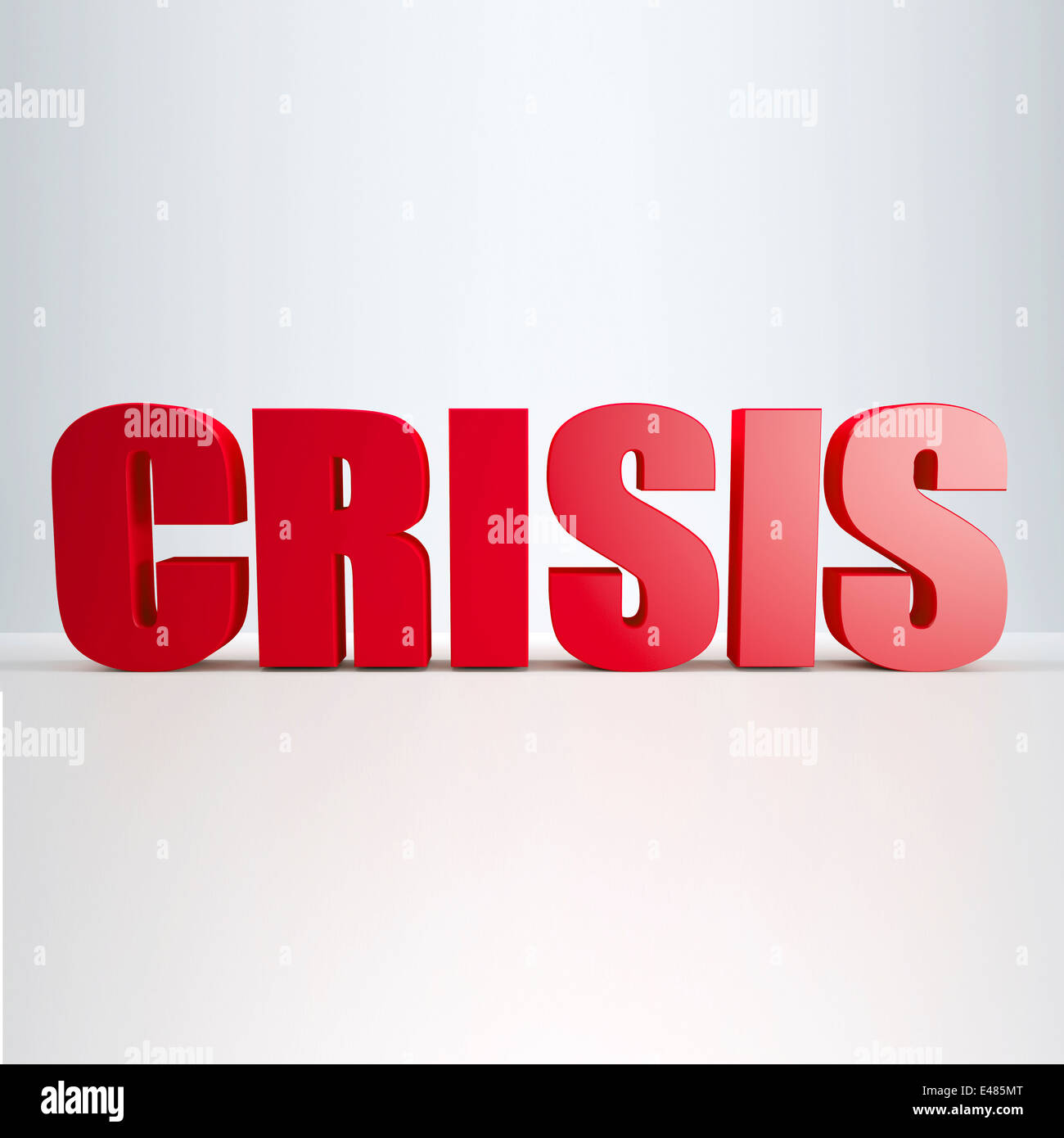 red Crisis sign Stock Photo - Alamy