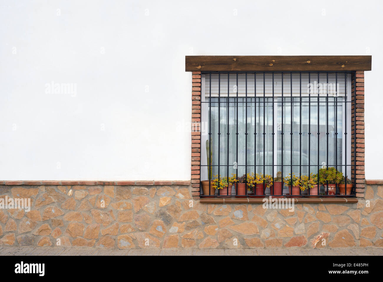 Typical window in a house Stock Photo - Alamy