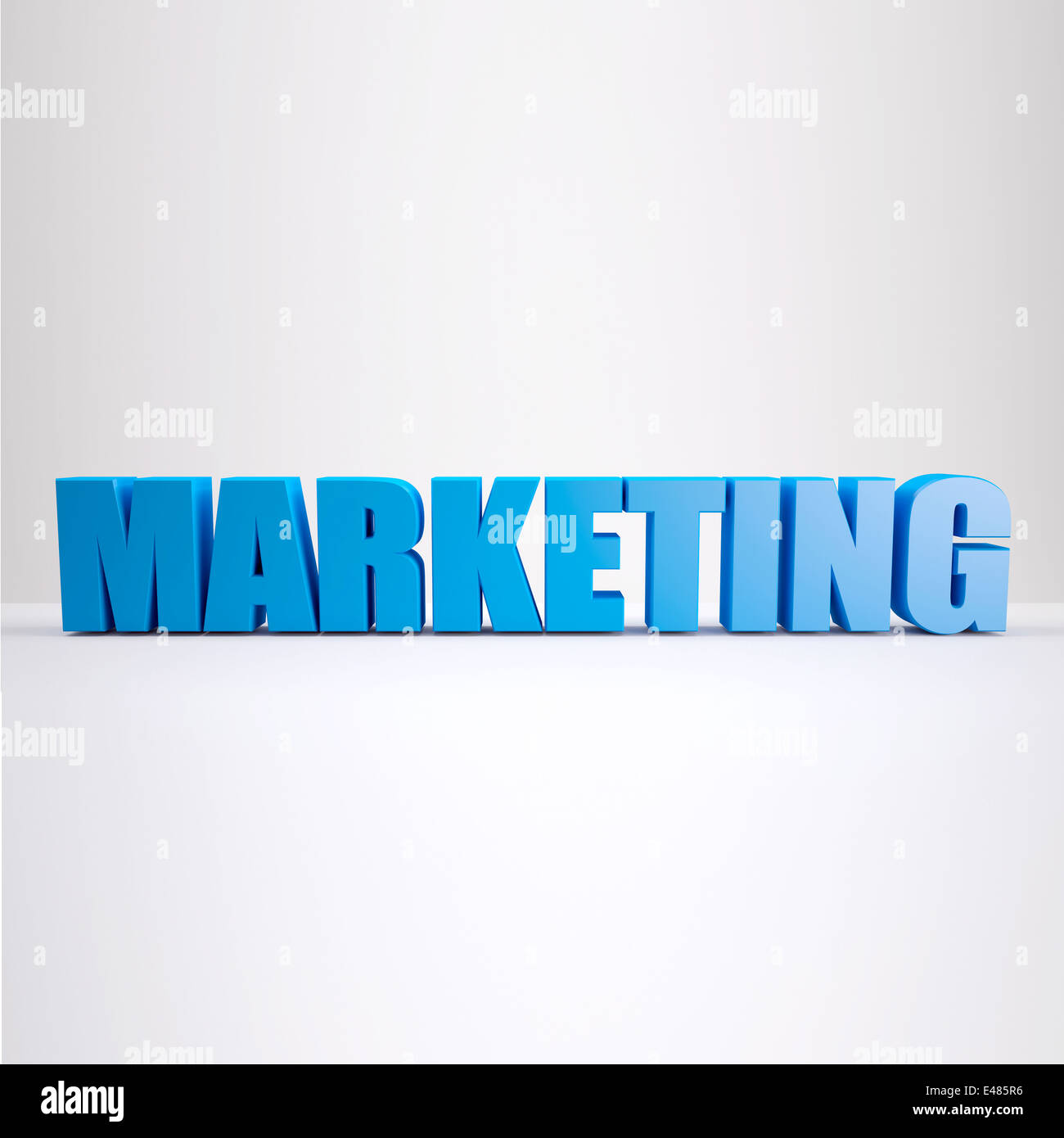 blue Marketing sign Stock Photo - Alamy