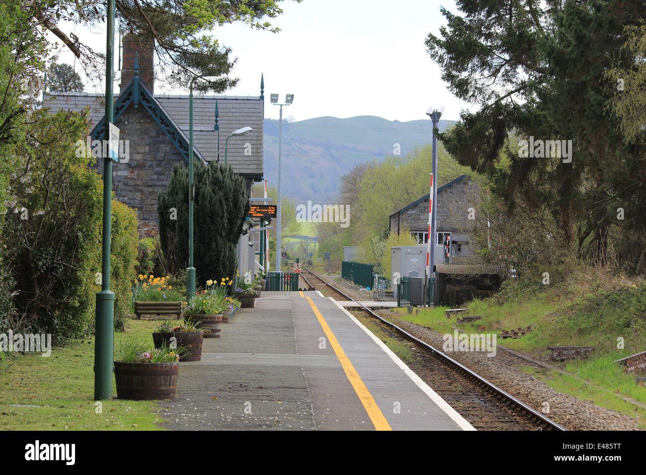 CAERSWS RAILWAY STATION, POWYS, MONTGOMERYSHIRE Stock Photo - Alamy
