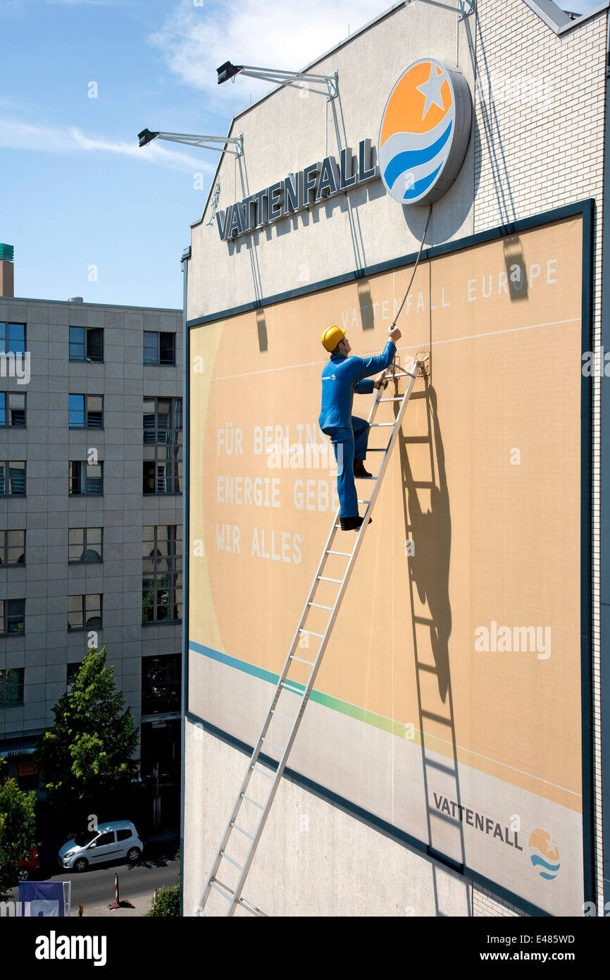 Vattenfall sign hi-res stock photography and images - Alamy