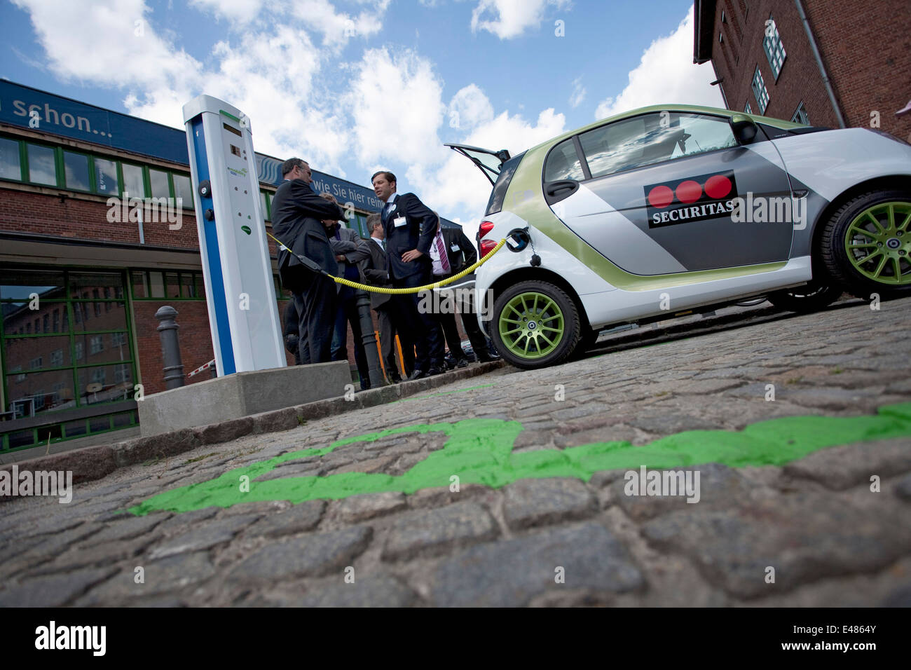 Solar filling station Stock Photo - Alamy