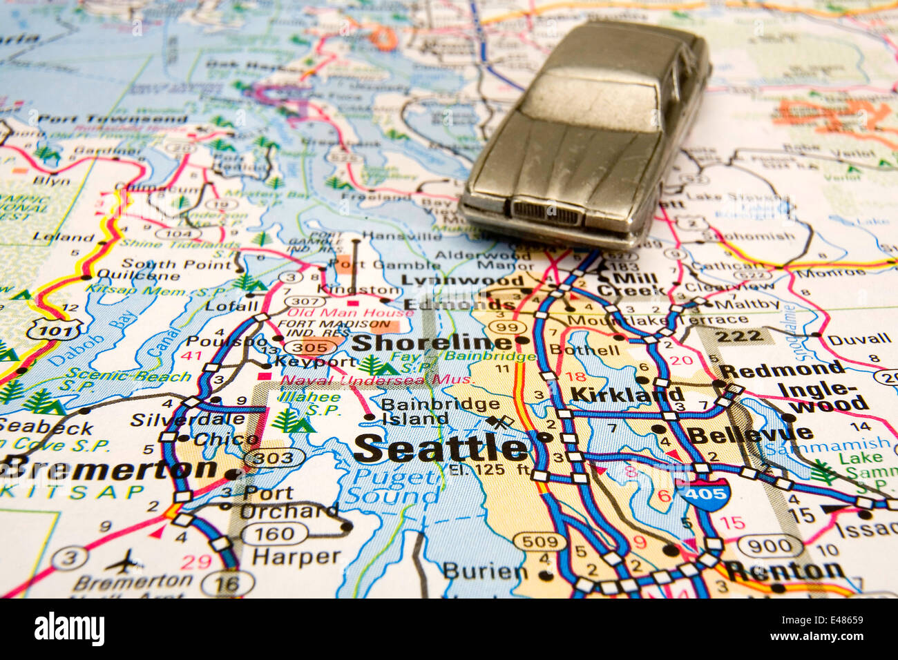 Map of sedan hi-res stock photography and images - Alamy