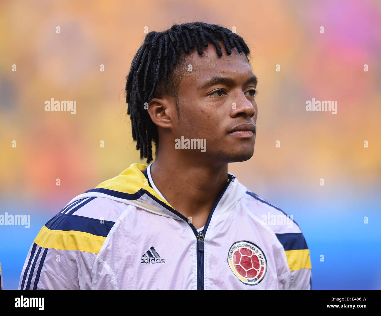 Fortaleza, Brazil. 04th July, 2014. Juan Cuadrado of Colombia seen ...