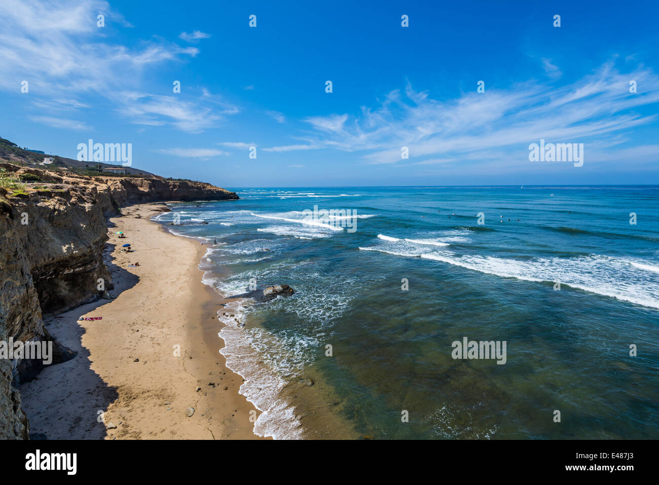 View from above North Garbage Beach along Sunset Clifs Natural Park ...