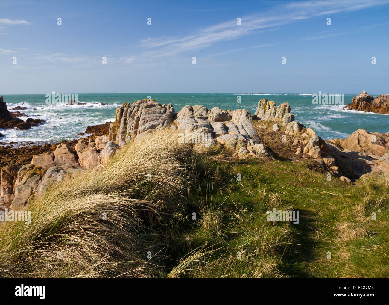 Coastal scene on guernsey, the Channel Islands Stock Photo - Alamy