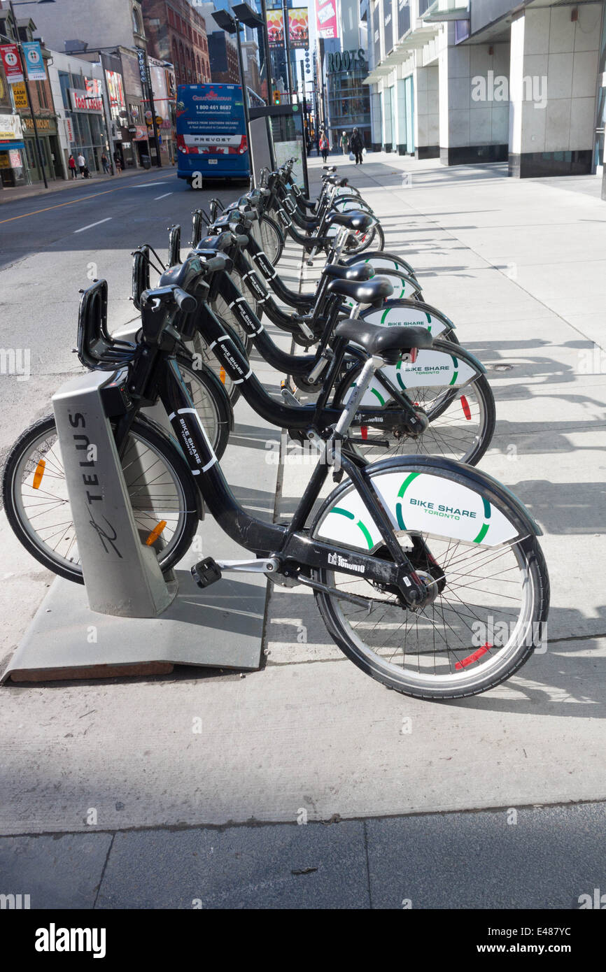 Toronto Bikeshare Rack Stock Photo - Alamy