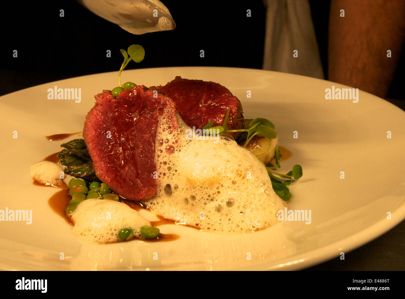 Fine dining restaurant food preparation Devon UK. Set of approx 30 ...