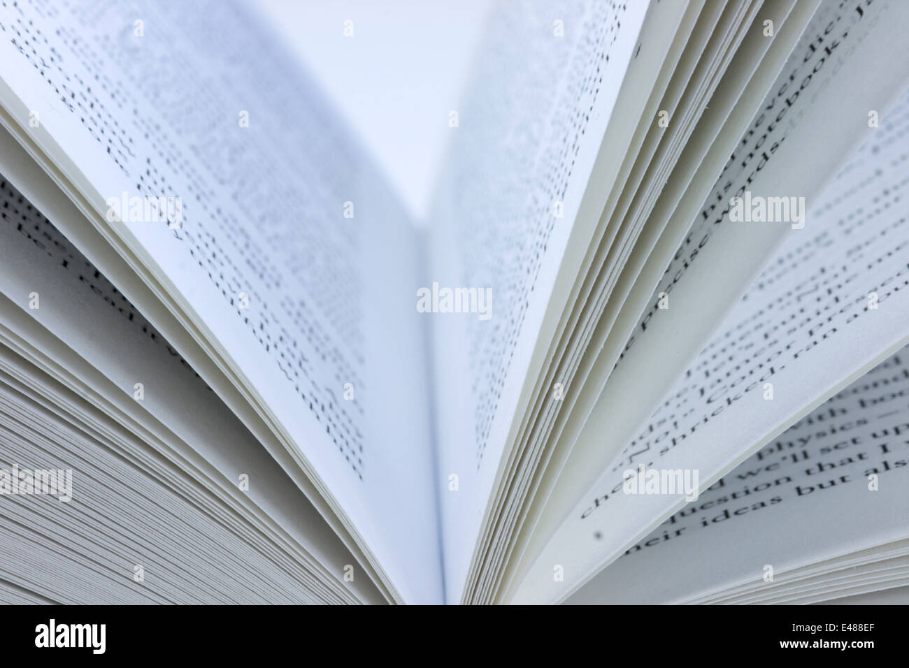 Open book isolated on a white background Stock Photo - Alamy