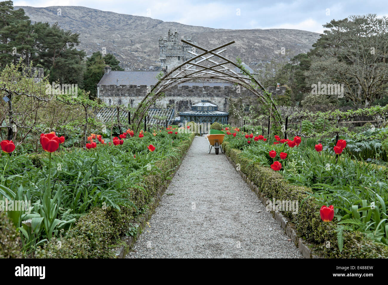 Springtime in The Walled Garden at Glenveagh Castle, Glenveagh National ...