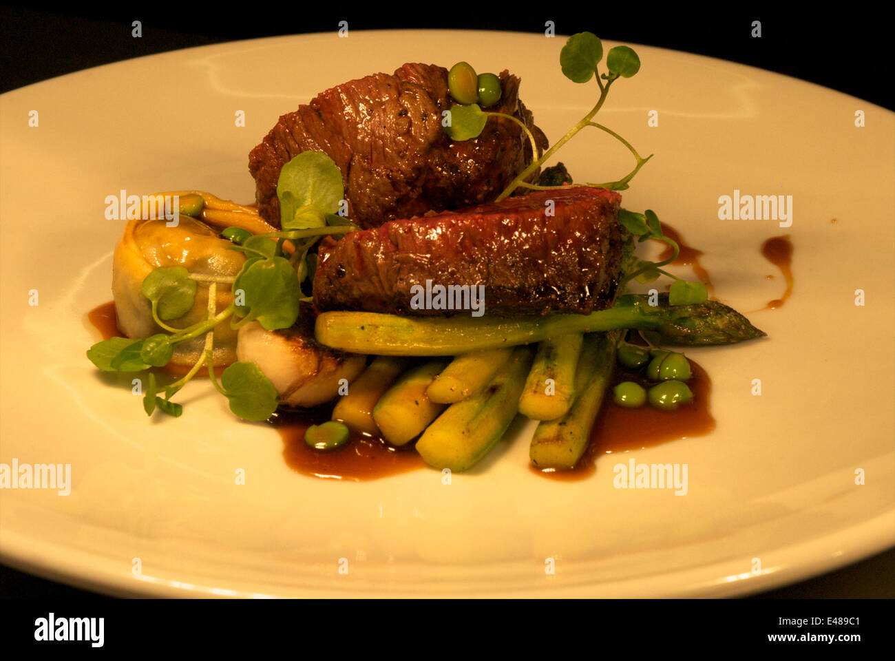 Fine dining restaurant food preparation Devon UK. Set of approx 30 ...