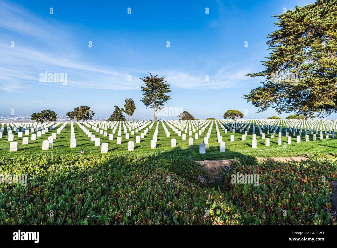 The Fort Rosecrans National Cemetery. San Diego, California, United ...
