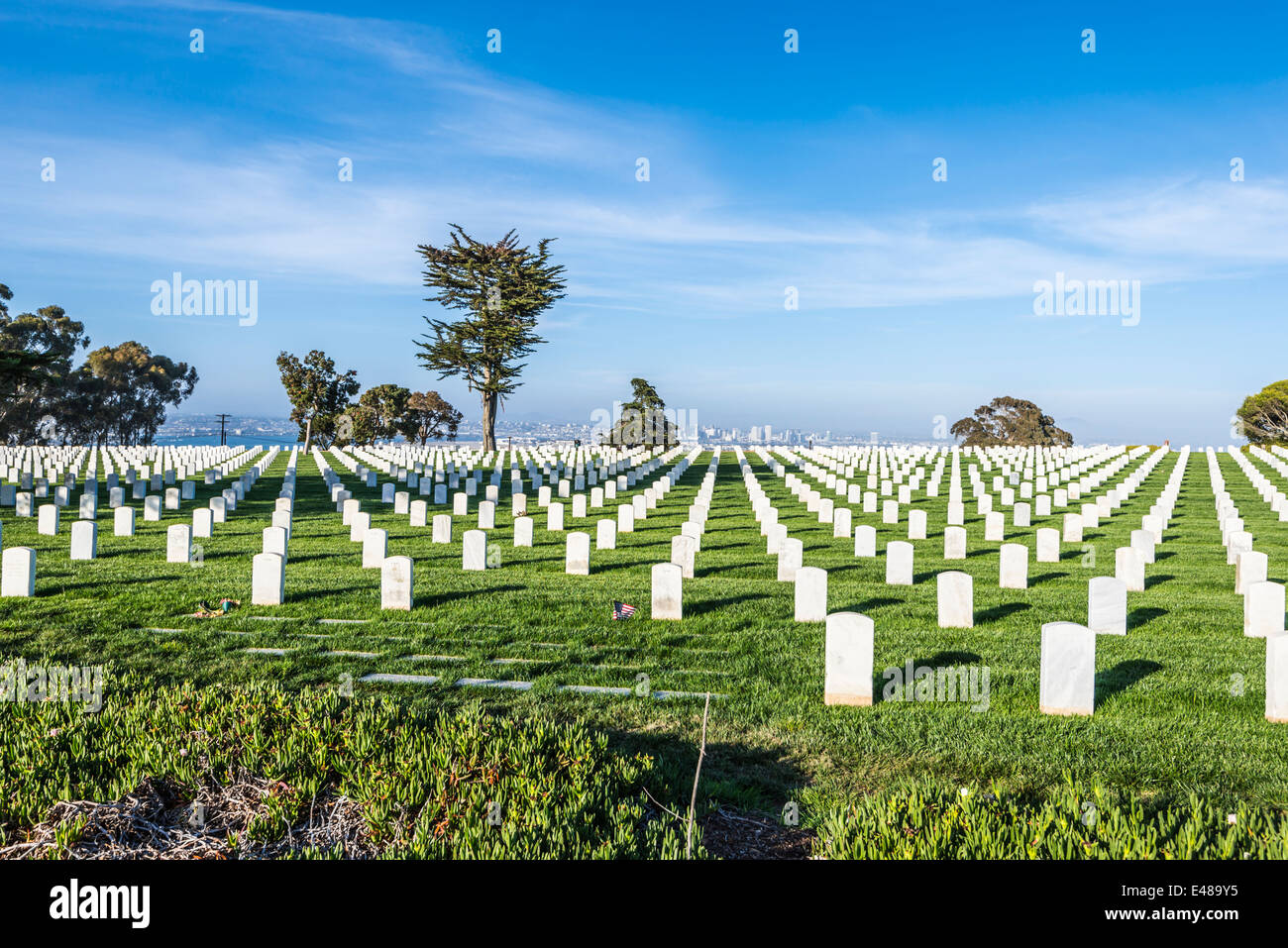 The Fort Rosecrans National Cemetery. San Diego, California, United ...