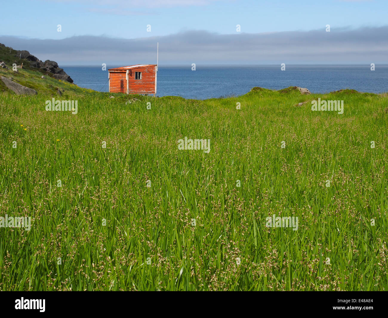 Emergency hut near Bolungarvík, west fjords, Iceland Stock Photo - Alamy