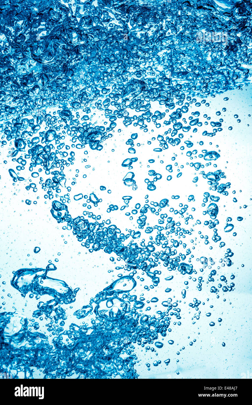 Many bubbles in water close up, abstract water wave with bubbles Stock ...
