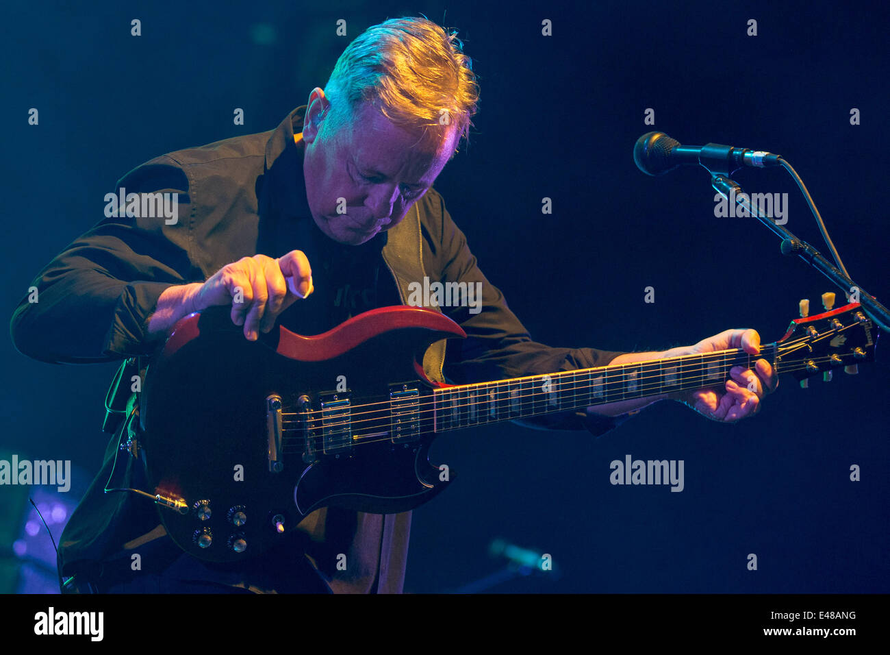 July 3, 2014 - Milwaukee, Wisconsin, U.S - Musician BERNARD SUMNER of ...