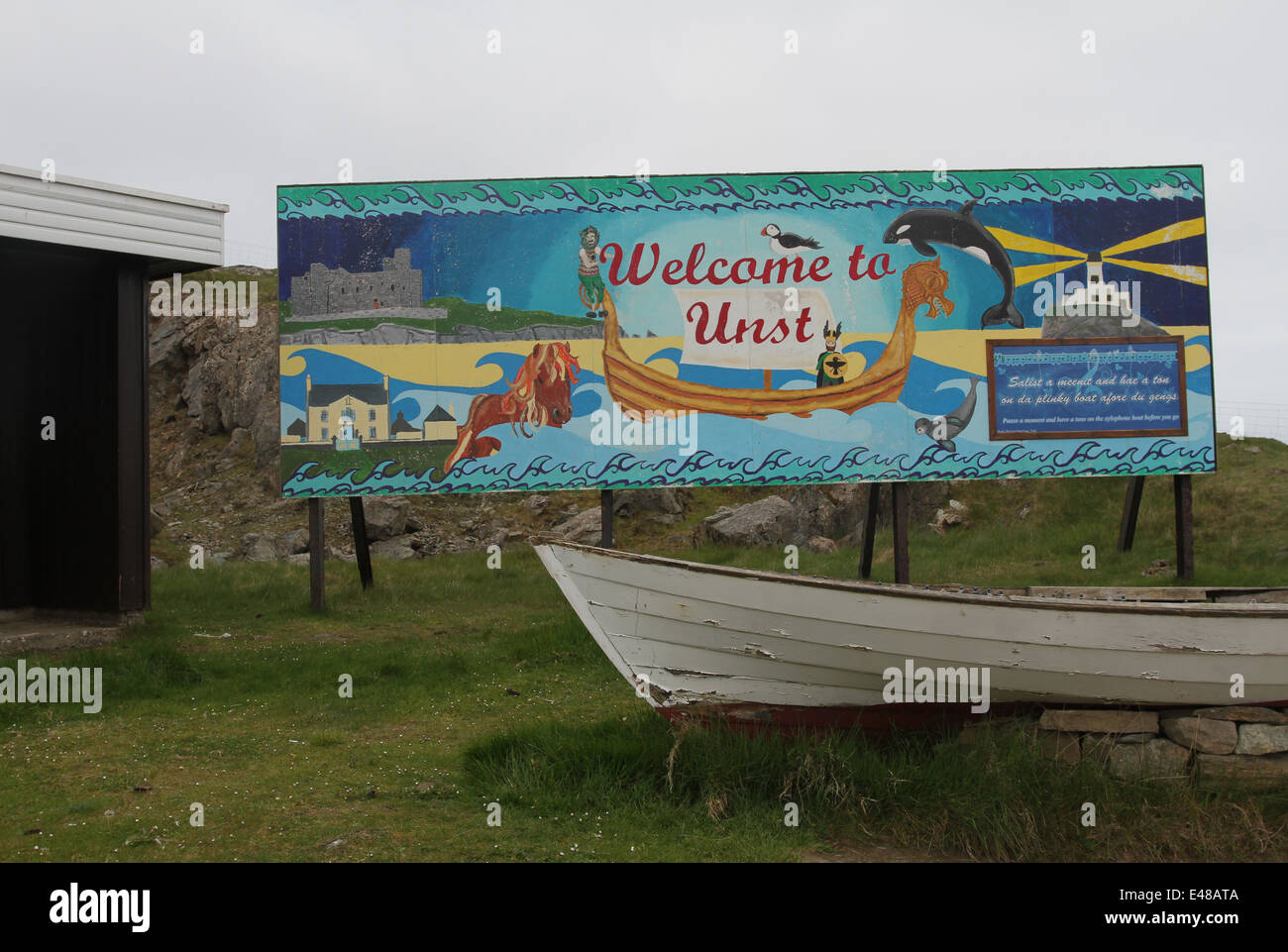 Welcome to shetland sign hi-res stock photography and images - Alamy