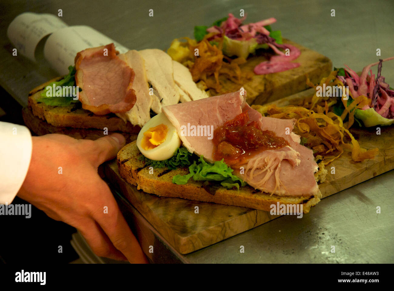 Fine dining restaurant food preparation Devon UK. Set of approx 30 ...
