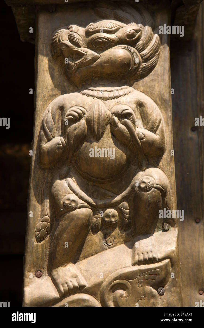Nepal, Kathmandu, Thamel, Thahiti Tole, Nateshwar Temple, beaten brass ...