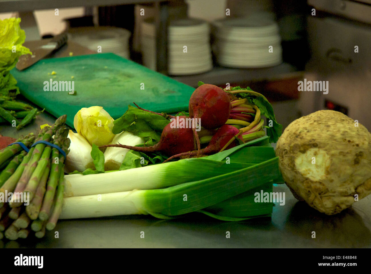 Fine dining restaurant food preparation Devon UK. Set of approx 30 ...
