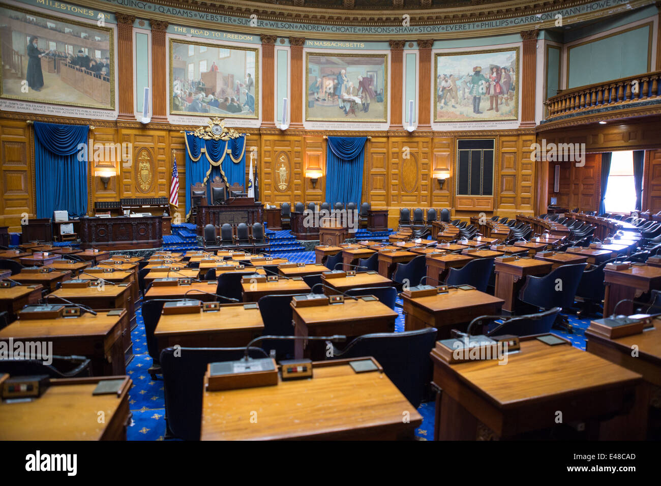Massachusetts state house interior boston hi-res stock photography and ...
