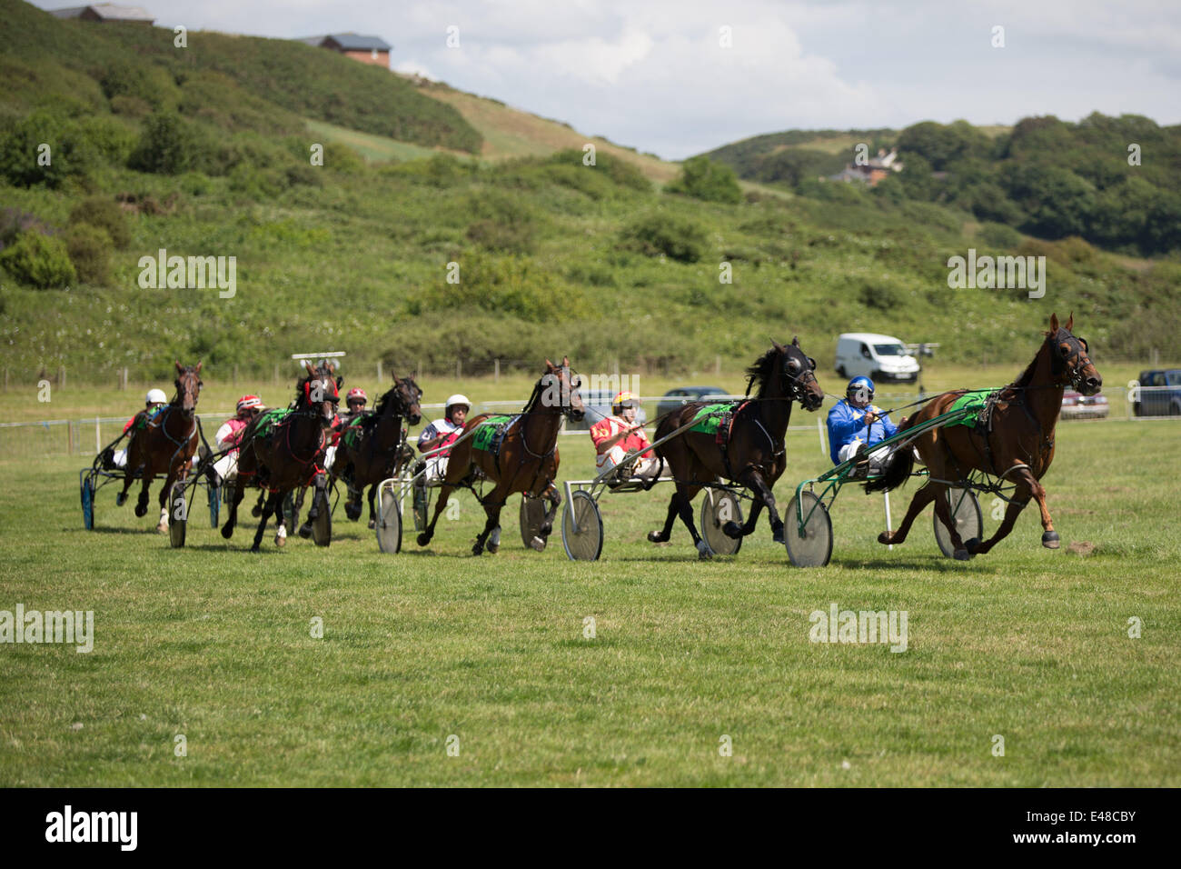 Harness trotting racing uk hi-res stock photography and images - Alamy