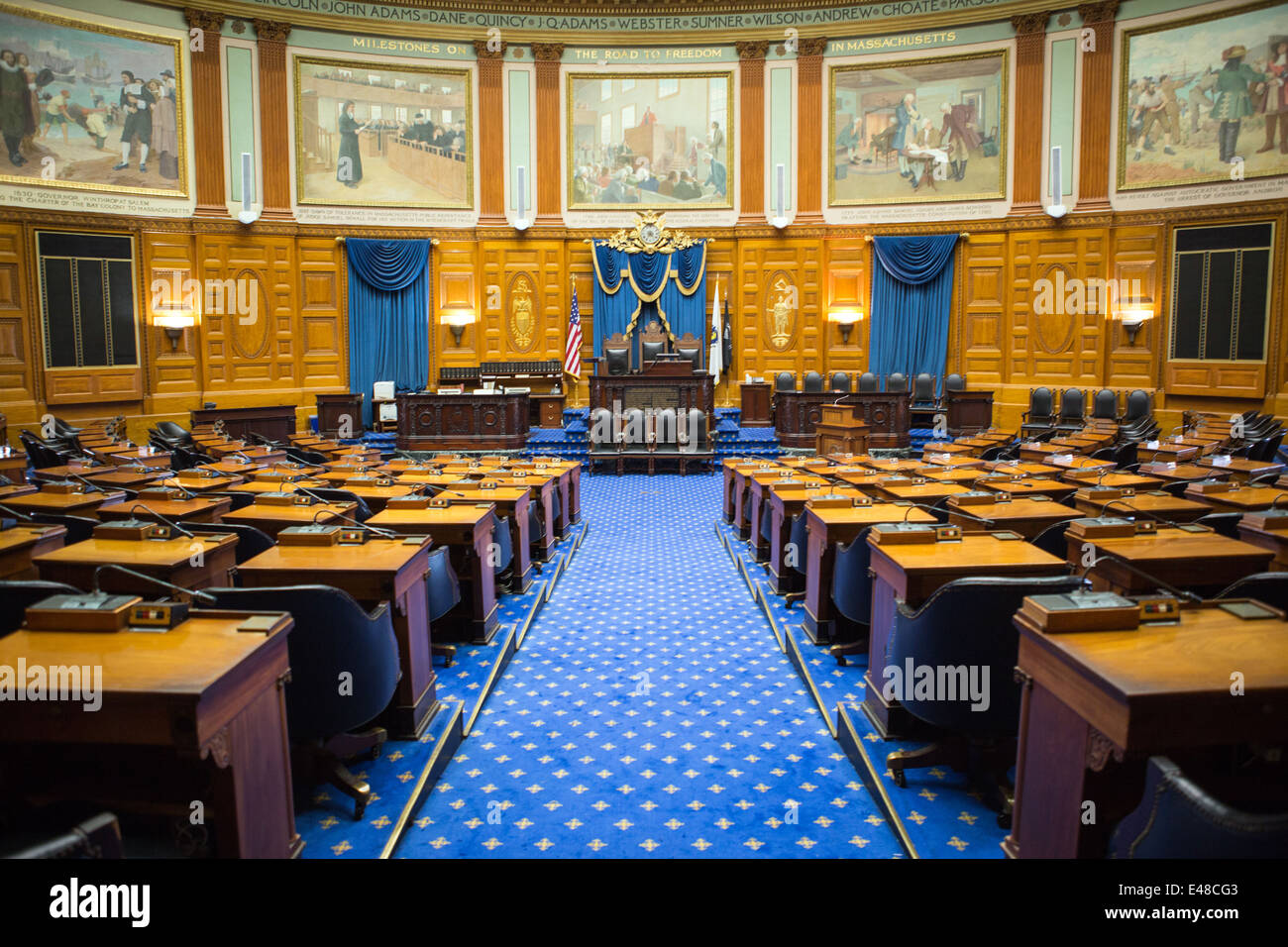 Massachusetts state house, interior hi-res stock photography and images ...