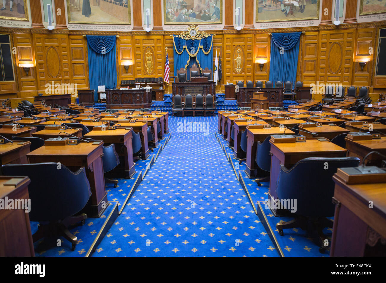 Massachusetts State House interior in Boston, USA Stock Photo - Alamy
