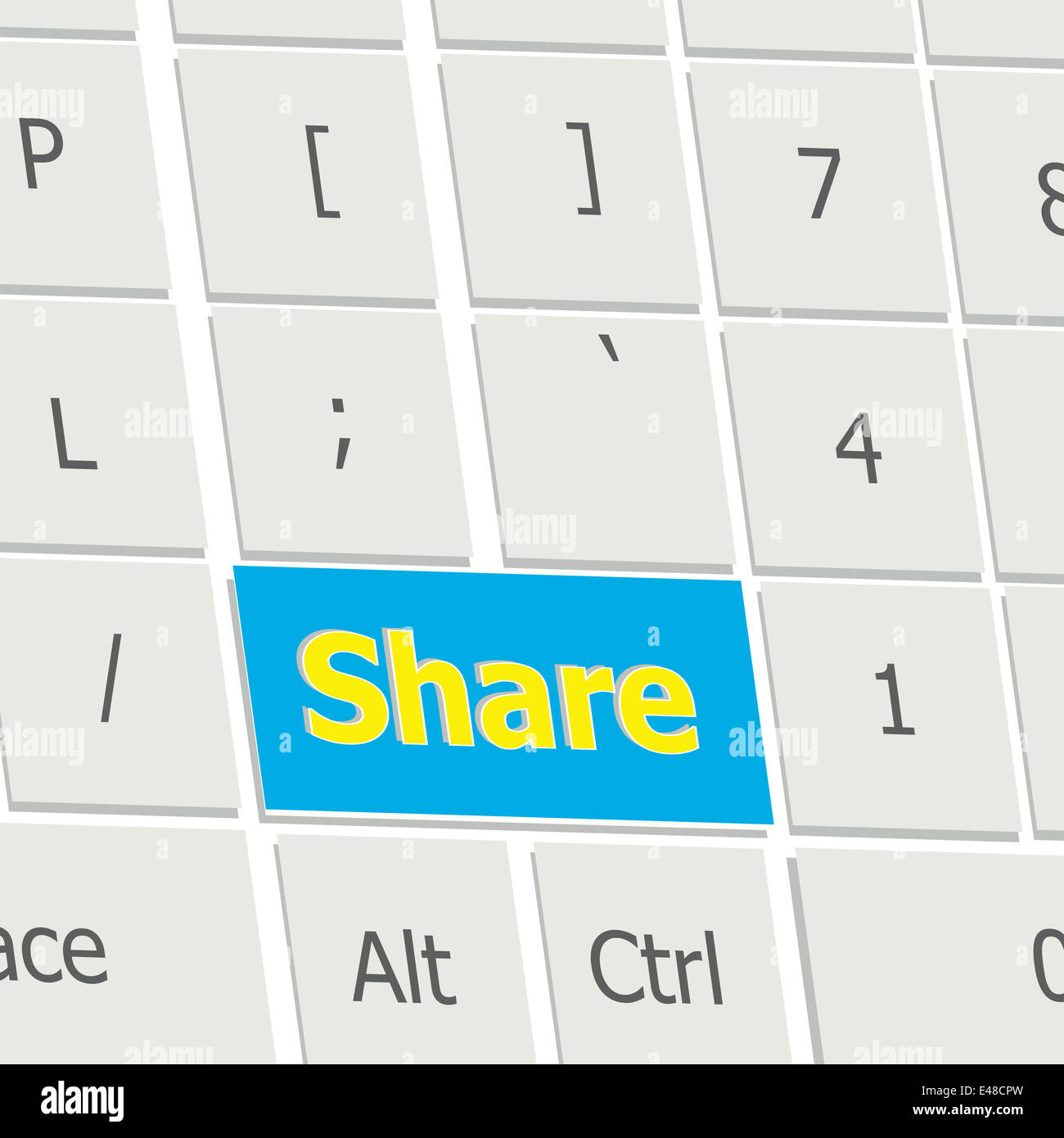 To solve by press the Share Key on Keyboard Stock Photo - Alamy