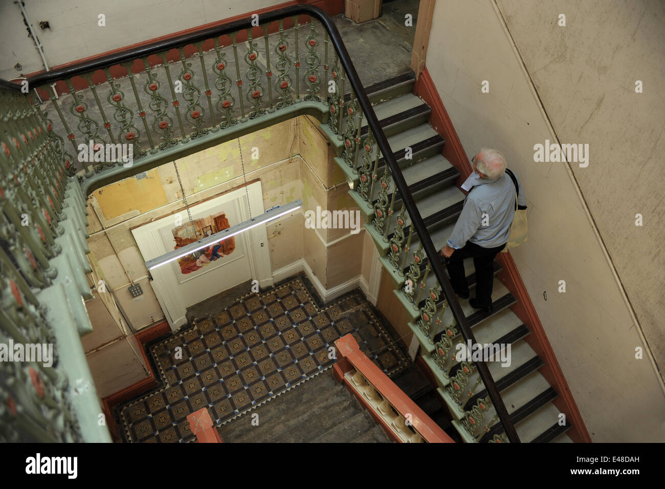 Liverpool, UK. 3rd July, 2014. Staircase in the Old Blind School venue ...