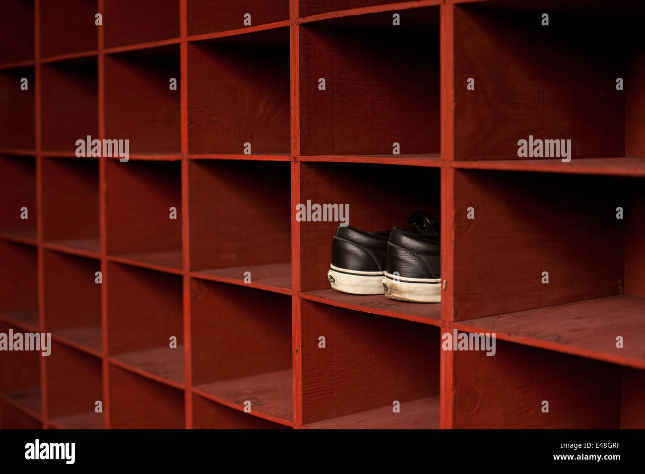 Shoes in compartment Stock Photo - Alamy