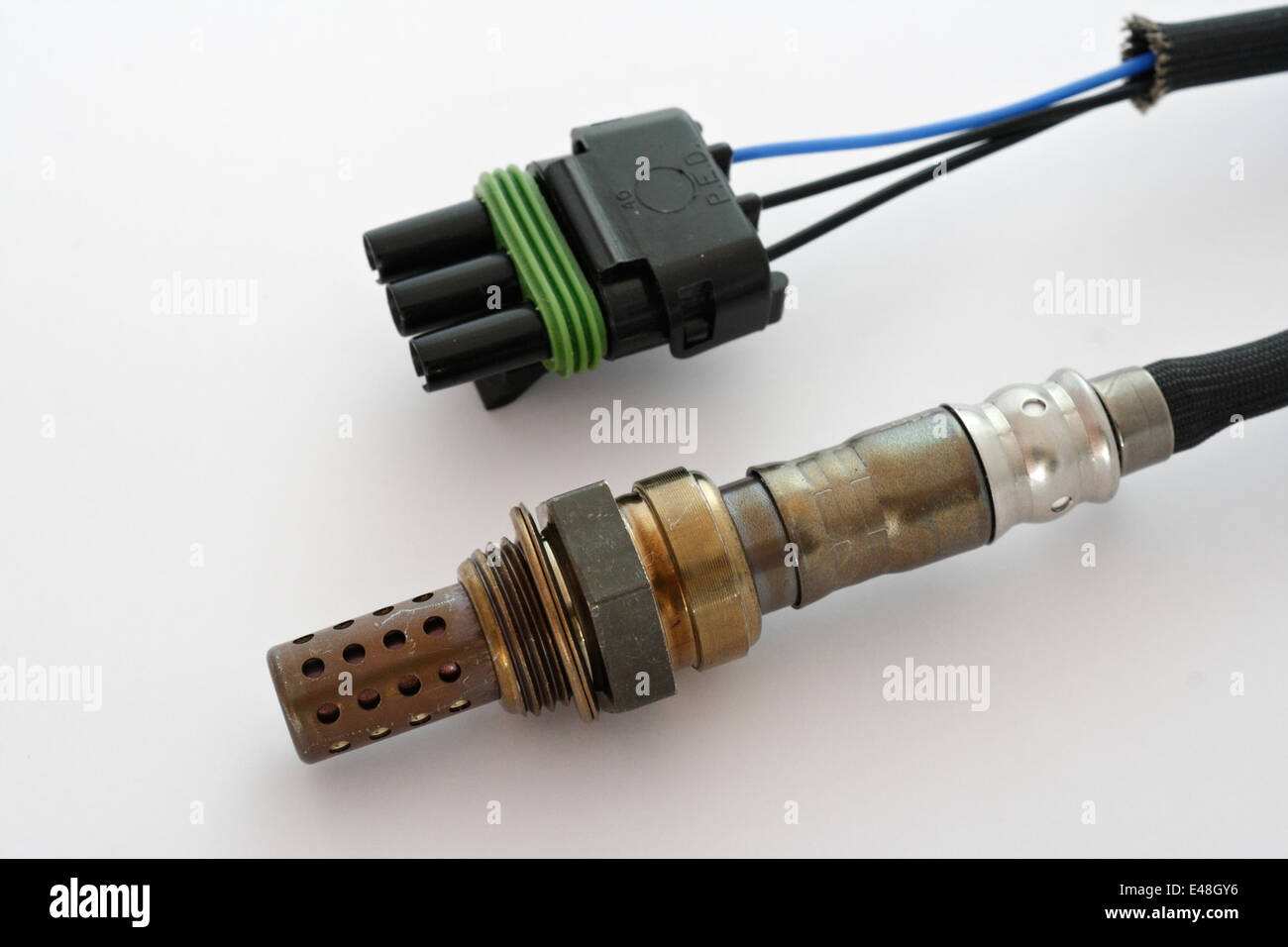 Oxygen Lambda sensor for car vehicle exhaust emissions Stock Photo - Alamy
