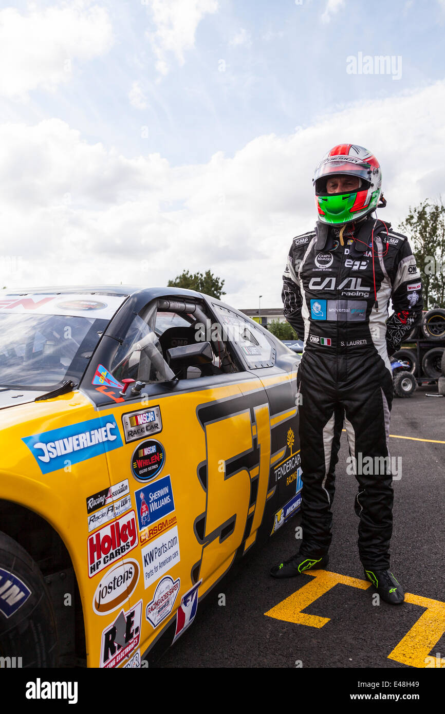 Tours, France. 05th July, 2014. Simone Laureti and his Nascar at the ...