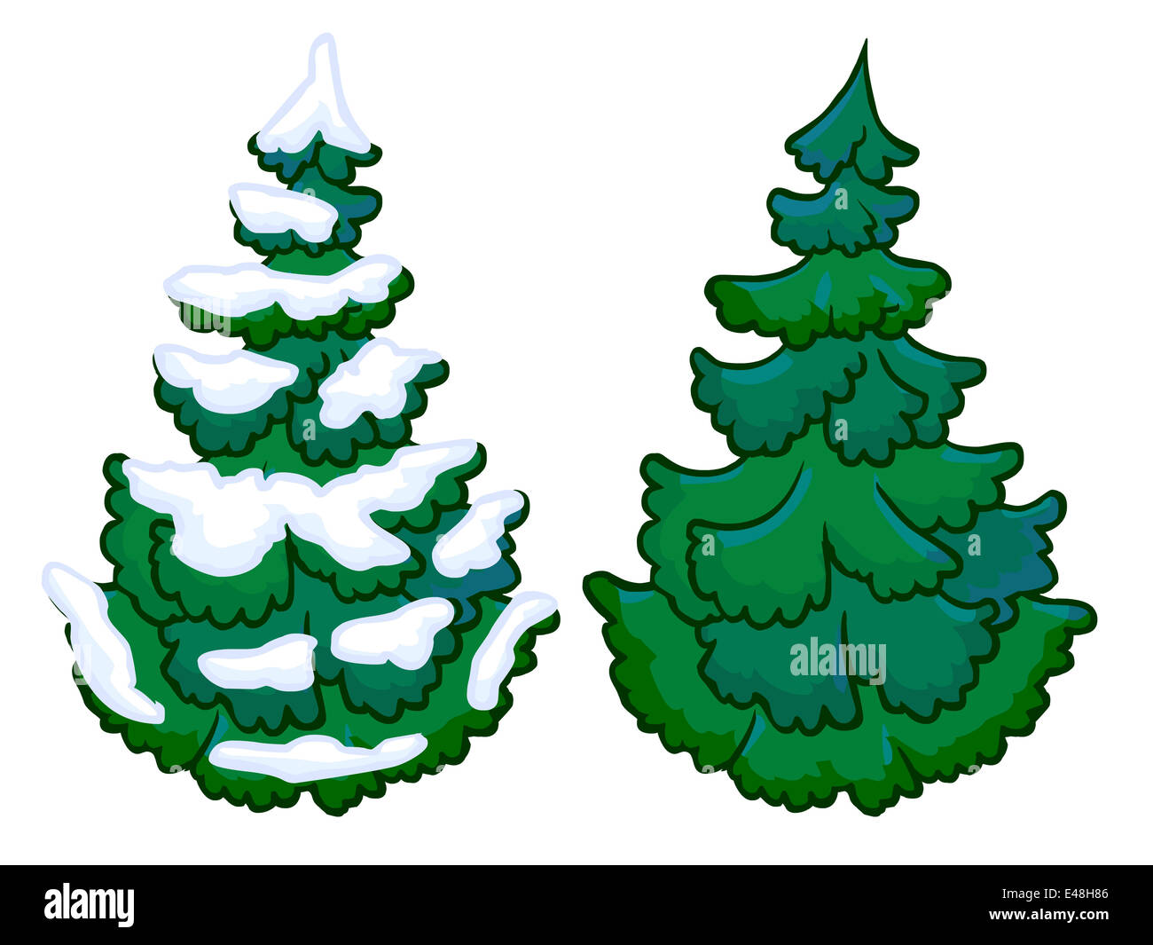 Animated Evergreen Trees