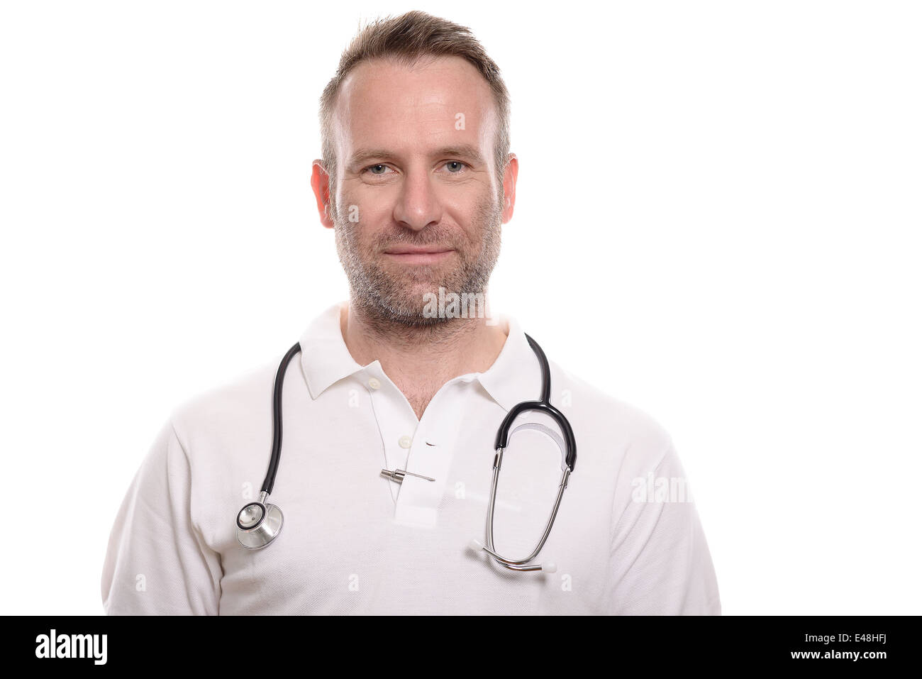 Handsome confident male doctor Stock Photo - Alamy