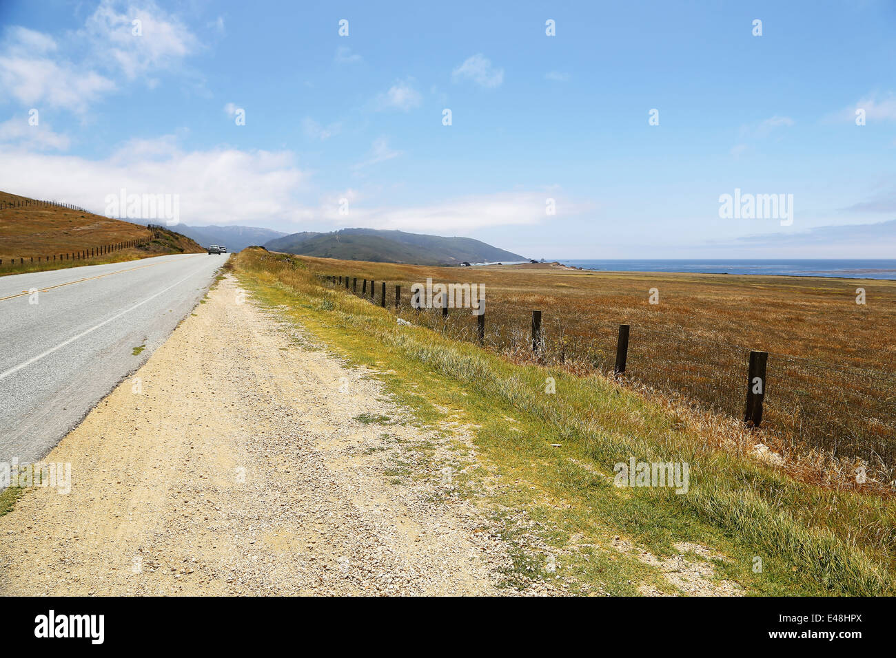Driving on Route 1, Pacific Highway 101 California on the way to Big ...