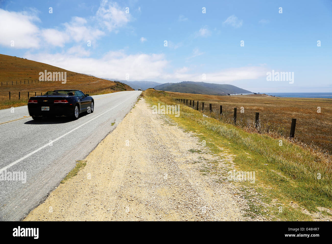 Driving on Route 1, Pacific Highway 101 California on the way to Big ...