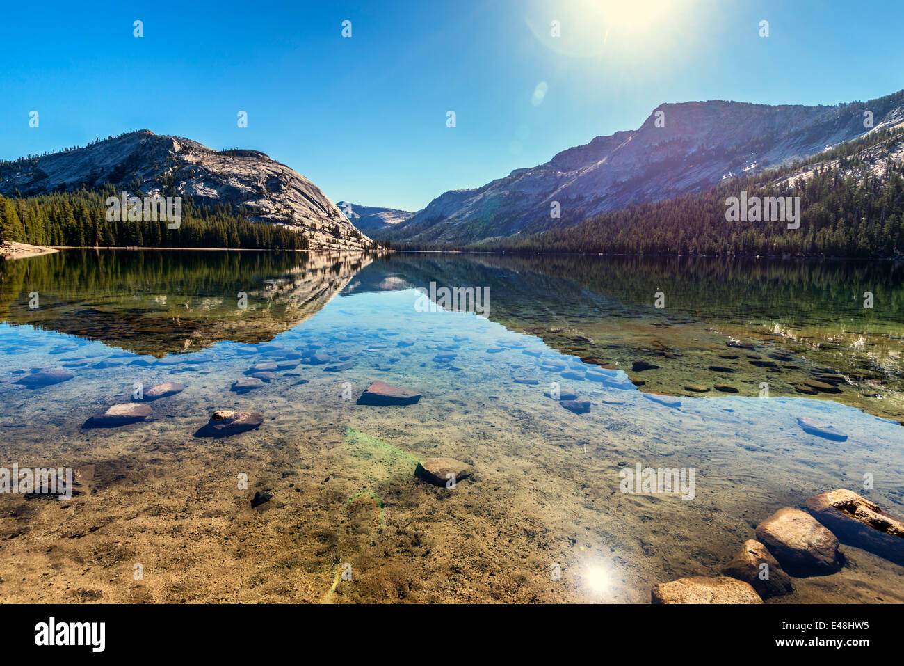 Tenaya Lake. Yosemite National Park, California, United States Stock ...