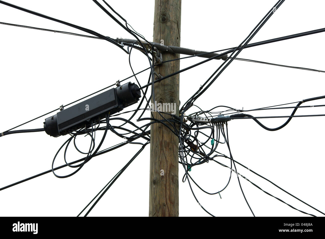 Electric wire white background hi-res stock photography and images - Alamy